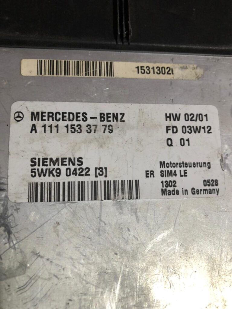 A1111533779 MERCEDES SLK R170 Engine ECU Control | Johnson AutoXray
